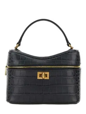 Balenciaga Denim Leather Rodeo Handbag - Blue