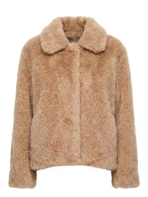 Max Mara Max Mara Faux-Fur Jacket Multicolor
