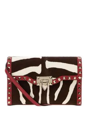 Valentino Garavani Printed Calf Hair Rockstud Crossbody Bag - Multicolor
