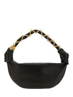 Saint Laurent Leather Mini Amalia Shoulder Bag - Black
