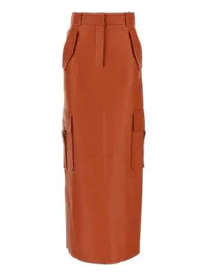Zimmermann ZIMMERMANN Illustration Midi Skirt Orange