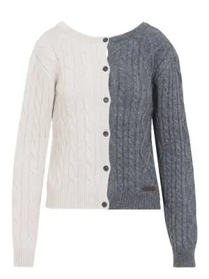 Moschino Bicolor Cardigan - Gray