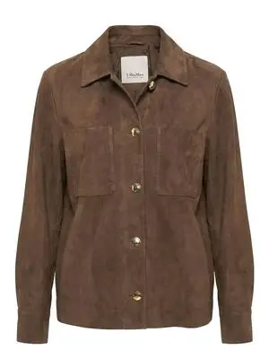 Max Mara S Leather Jacket - Multicolor
