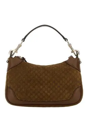 Gucci Suede Handbag - Brown