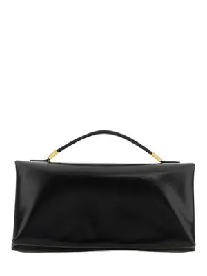 Marni Leather Prisma Handbag - Black