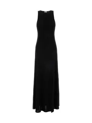 Saint Laurent Viscose Blend Dress - Black