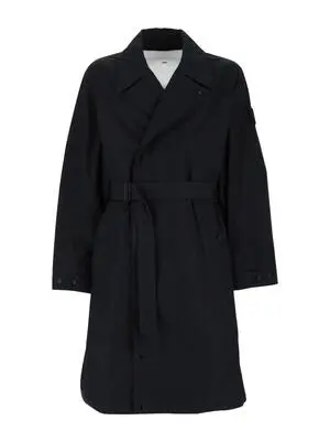 Stone Island Trench Con Cintura - Black