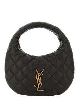 Saint Laurent Saint Laurent Women Charcoal Nappa Leather Icarino Shoulder Bag Gray