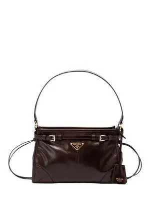 Prada PRADA Leather Shoulder Bag Multicolor