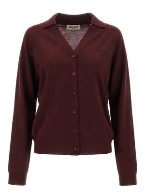 Miu Miu MIU MIU Wool Cardigan Multicolor