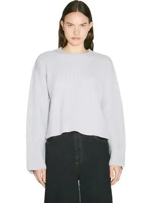 Marni Crewneck Wool Sweater - Gray