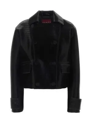 Gucci Leather Jacket - Black