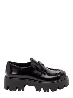 Prada Brushed Leather Loafers - Multicolor