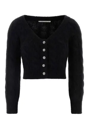 ALESSANDRA RICH ALESSANDRA RICH Stretch Mohair Blend Cardigan
