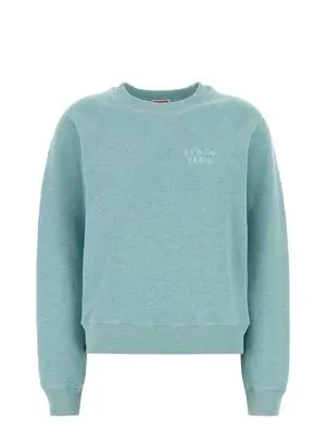 Kenzo Melange Light Cotton Sweatshirt - Blue