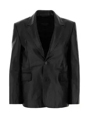 Balenciaga Leather Jacket - Black