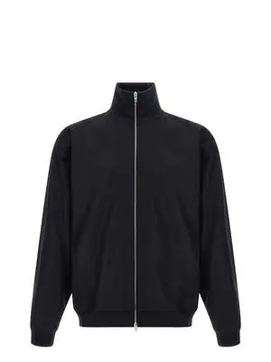 JIL SANDER Wool Zip-up Jacket - Blue