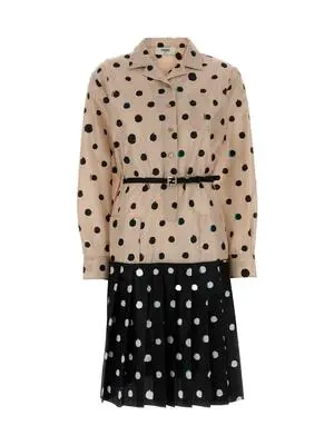 Fendi FENDI Printed Silk Dress Multicolor