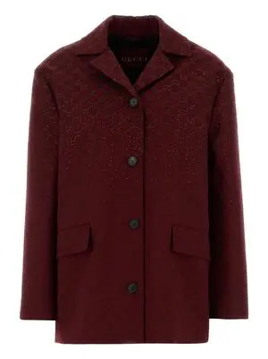 Gucci Gg Fabric Blazer - Red