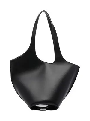 Attico La Scoop Shoulder Bag - Black
