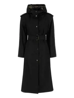Burberry Nylon Trench Coat - Black