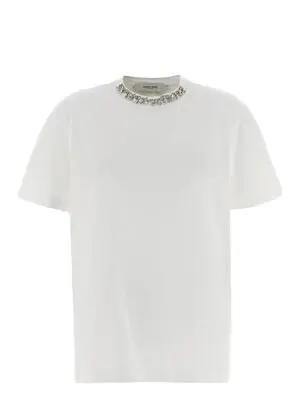 GOLDEN GOOSE GOLDEN GOOSE Crystal Crew Neck T-shirt White