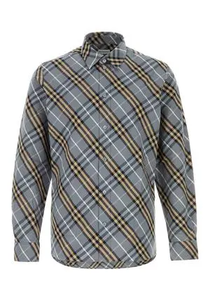 Burberry Embroidered Poplin Shirt - Multicolor