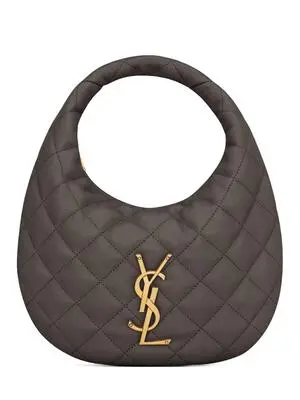 Saint Laurent SAINT LAURENT Icarino Quilted Handbag Gray