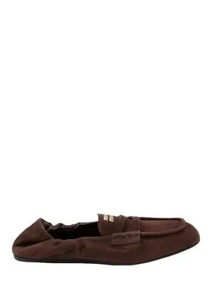 Miu Miu Ruches Suede Loafers - Multicolor