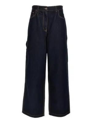 Etro Sparkling Effect Denim Jeans - Blue
