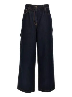 Etro Sparkling Effect Denim Jeans - Blue