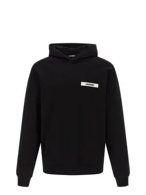 Jacquemus Le Hoodie Gros-grain - Black