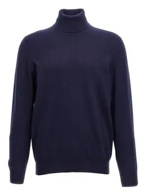 Brunello Cucinelli BRUNELLO CUCINELLI Cashmere Turtleneck Sweater Blue