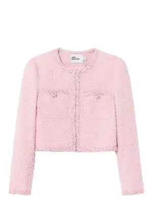 SELF-PORTRAIT Boucle Jacket - Multicolor