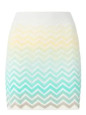 Missoni Cotton Patterned Miniskirt - Multicolor