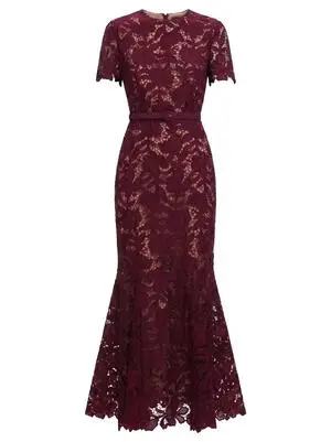 SELF-PORTRAIT Lace Midi Dress - Multicolor