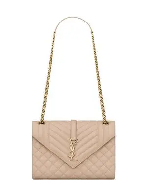 Saint Laurent Envelope Medium Bag - Cream