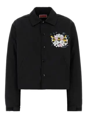 Kenzo Cotton Blend Jacket - Black