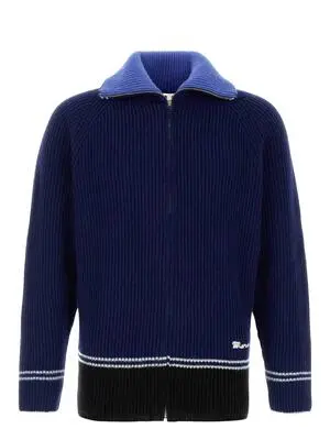 Marni Wool Blend Cardigan - Blue
