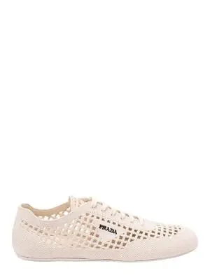 Prada Prada Women Cotton Crochet Sneakers Multicolor