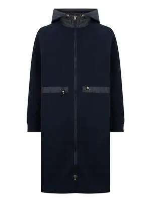 Herno Hooded Coat - Blue