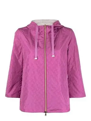 Herno Reversible Monogram-print Jacket - Pink