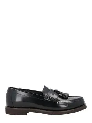 Brunello Cucinelli Leather Penny Loafer - Black