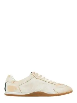 Gucci Leather Shift Sneakers - White