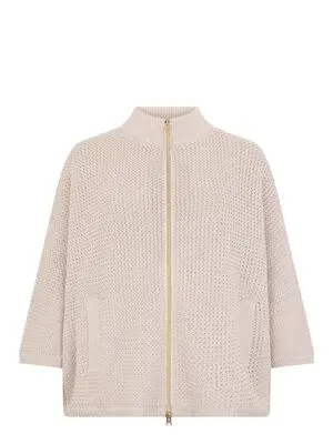 Herno Oversized Knitted Cardigan - Cream