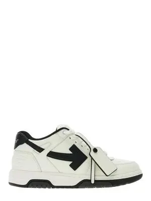 Off-White Leather Sneakers - Multicolor
