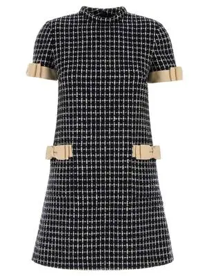 Valentino Garavani VALENTINO GARAVANI Embroidered Tweed Mini Dress Multicolor
