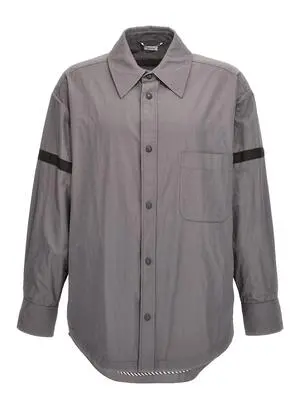 Thom Browne Thom Browne Men 'Snap Front' Overshirt Gray