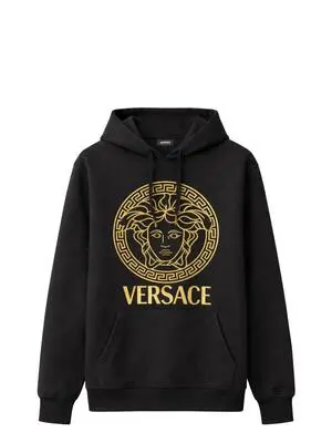 Versace VERSACE Medusa Logo Hoodie Black