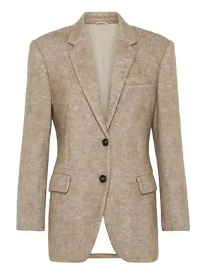 Brunello Cucinelli Monili Blazer - Cream